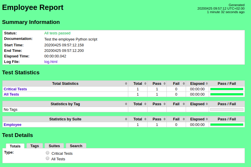 Automated Acceptance Testing With Robot Framework